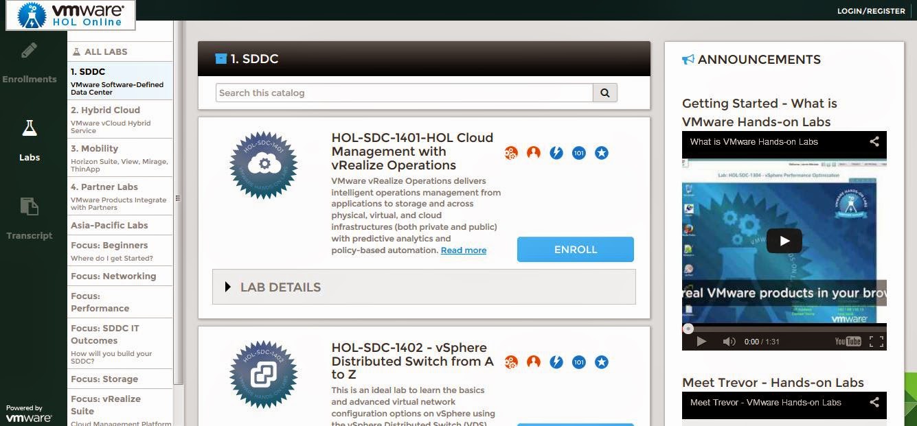 Aprendendo com liberdade!: VMware - Labs HOL - Laboratório gratuito para estudos