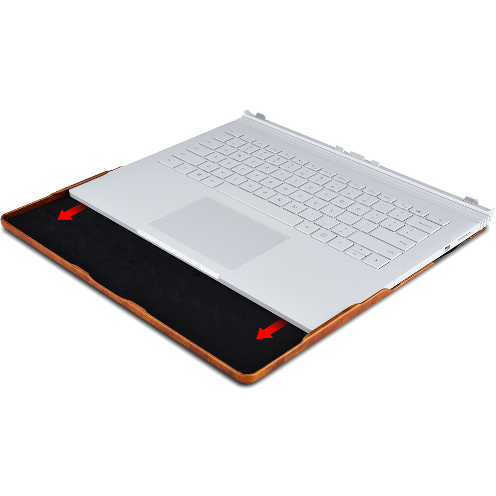 ICARER Microsoft Surface Book 3/2 13.5-inch Sleeve Case, Oil Wax Retro ...