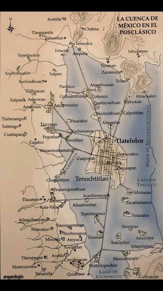 Lake Texcoco Map Of Surrounding Places