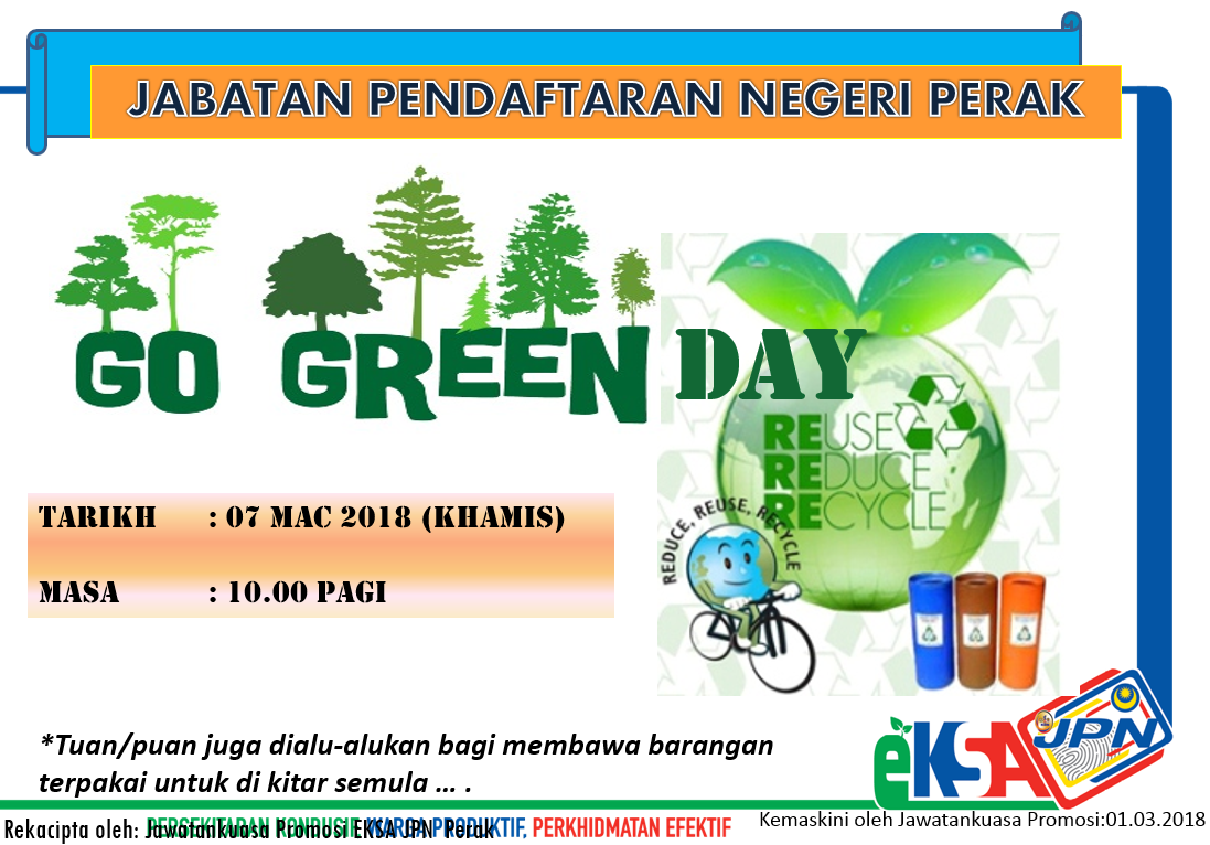 Go Green Day ~ EKSA JPN PERAK