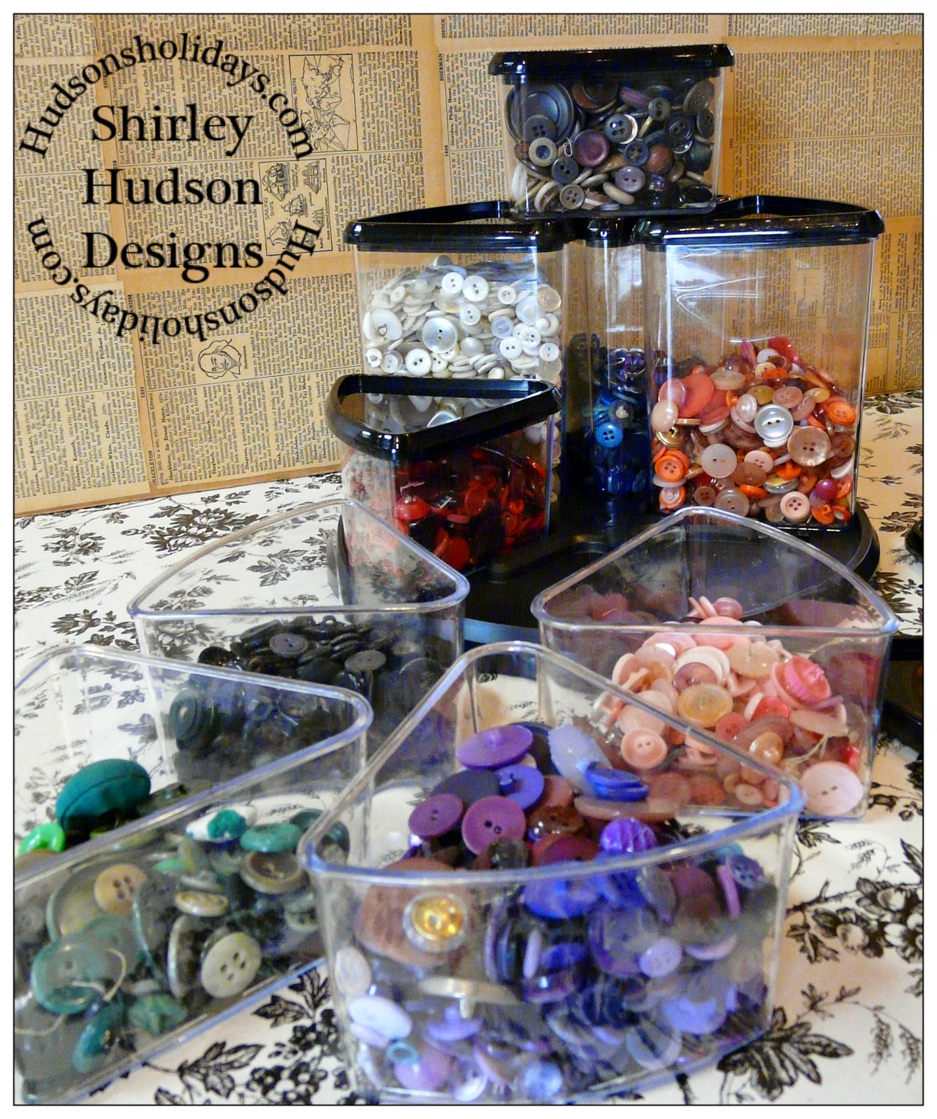 Hudson's Holidays - Designer Shirley Hudson: Organizing buttons!