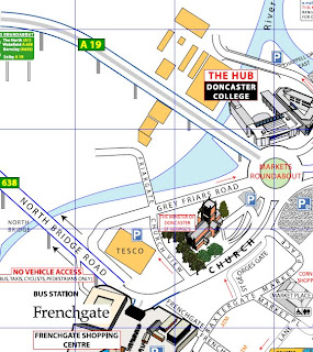 Doncaster College International Blog: Doncaster Town Centre Map