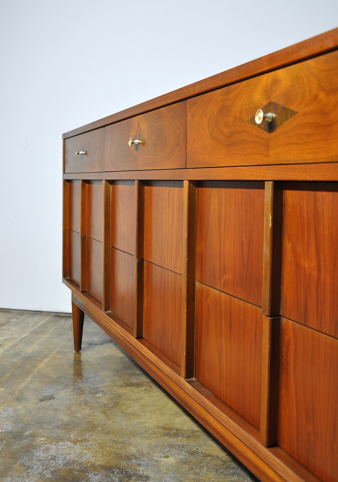SELECT MODERN: Basic-Witz Triple Dresser Credenza