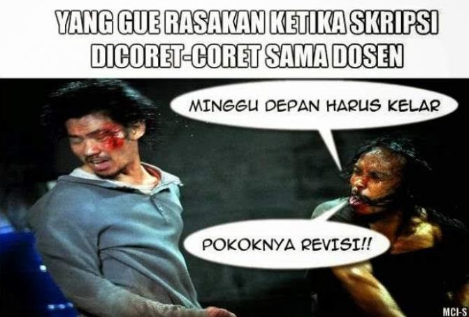 7 Meme Dosen Ngeselin Revisi Skripsi | Oh Foto Lucu