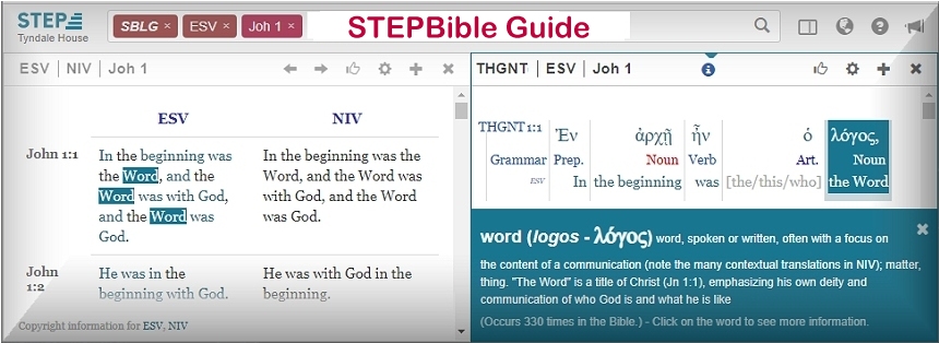 STEPBible User Guide: Manuscripts and Meanings
