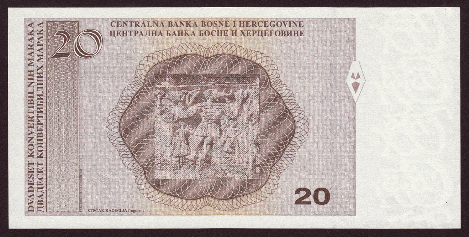Bosnia and Herzegovina 20 Maraka|World Banknotes & Coins Pictures | Old ...