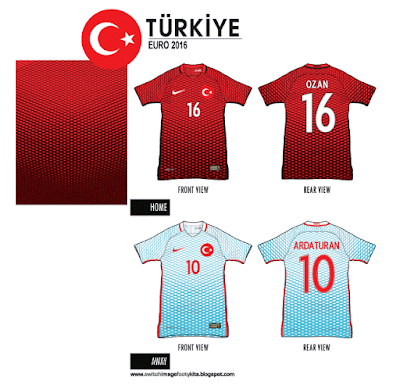 Football teams shirt and kits fan: Turkey EURO 2016 shirts Part 1