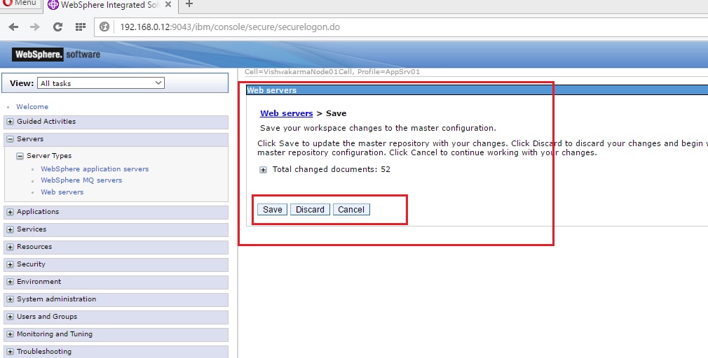 MiddlewareBox: How to Create Web Server in WAS 8.5