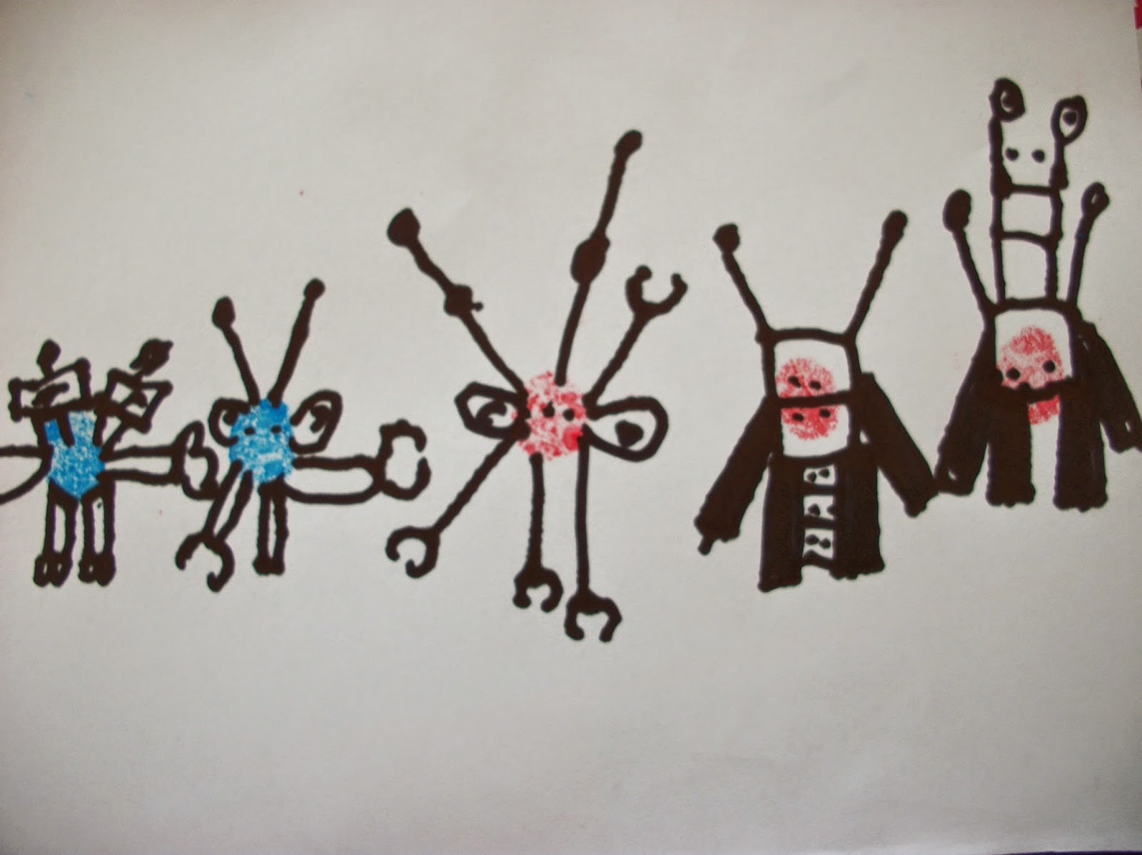 Room2@Brightwater School Nelson New Zealand 2020: Fingerprint Monsters