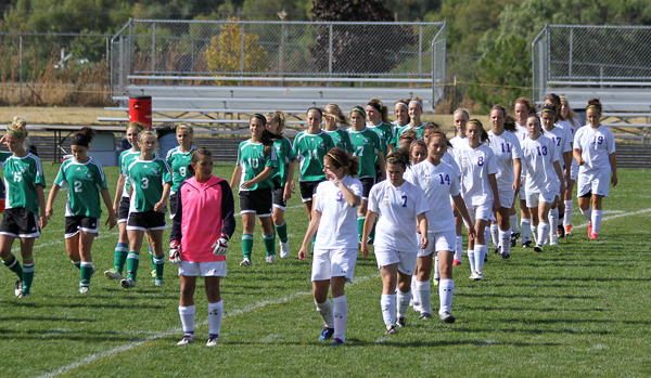 On the bleachers: Polson Girls - Belgrade Soccer Photos