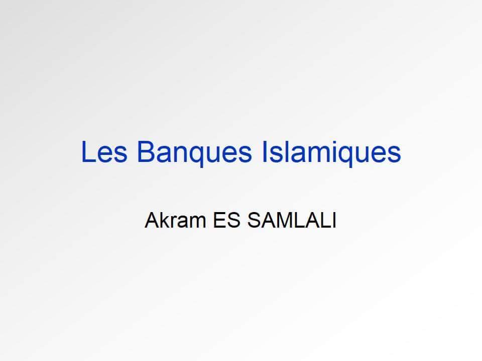 Les Banques Islamiques Akram Es Samlali Pdf Cours Fsjes