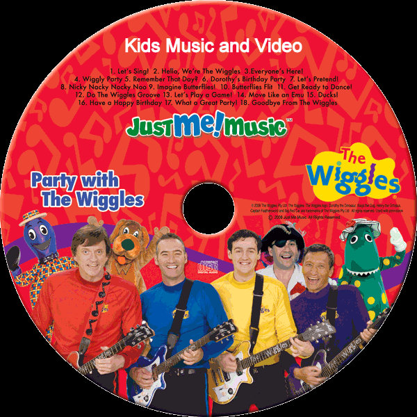 Personalized Children's Gifts: Party With The Wiggles Personalized Music CD