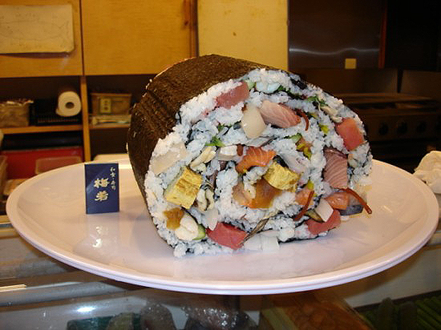 An Evening Meal: Giant Sushi