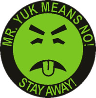 Voice of a Nerd: stickers & Mr.Yuk.