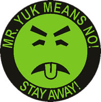 Voice of a Nerd: stickers & Mr.Yuk.
