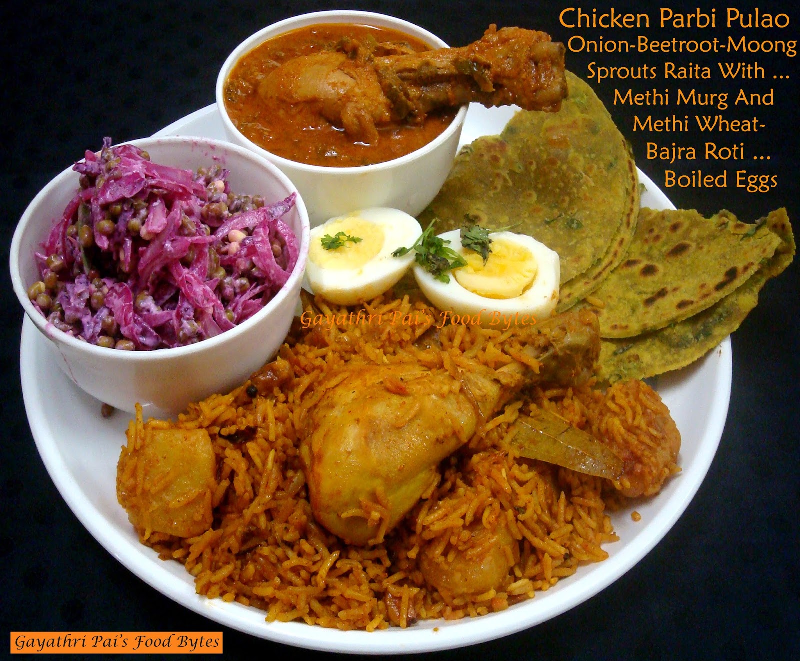 Gayathri Pai's Food Bytes: Spicy Chicken Parbi Pulao with Potatoes And ...