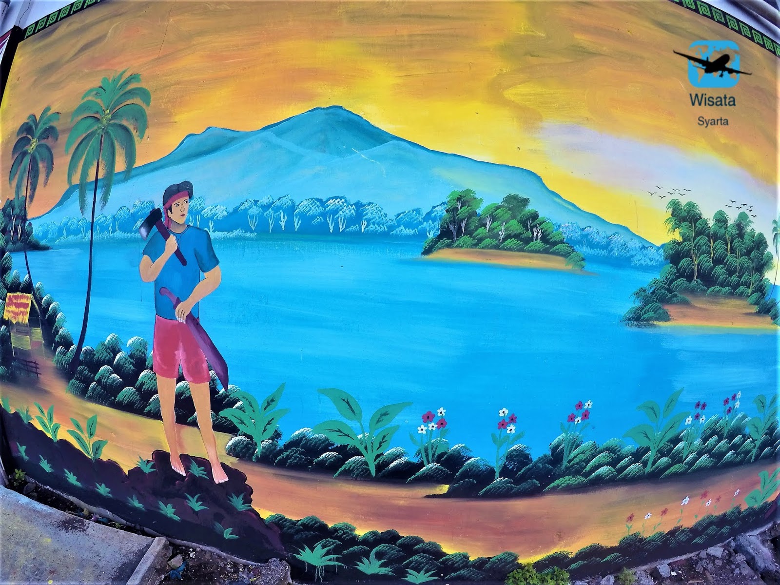 12 Gambar Mural di Pelabuhan Tua Tahuna ~ Wisata Syarta - Stevenly Takapaha