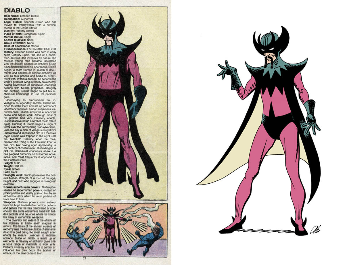 The Official Handbook to the Marvel Universe - REDUX Edition: DIABLO by ...