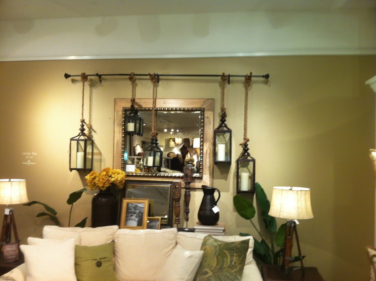 a peek into chic: DIY: Lantern Wall Display