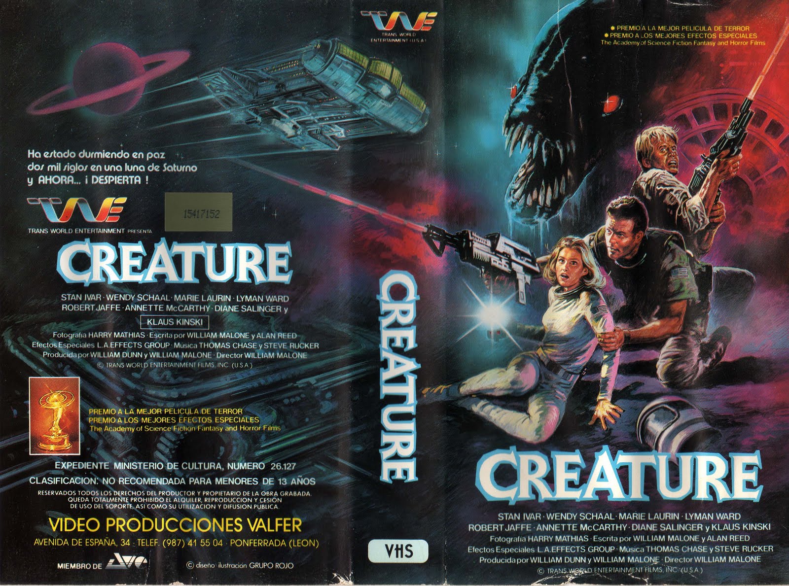 JIMSMASH ! ! !: 'CREATURE' VHS COVER