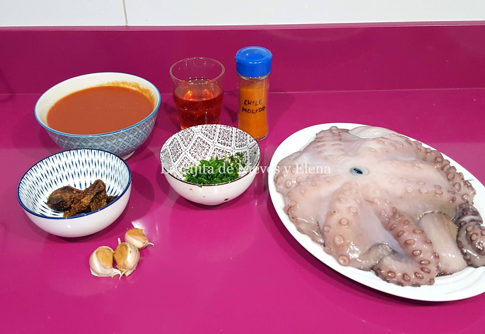 Agliata di polpo all'algherese al horno