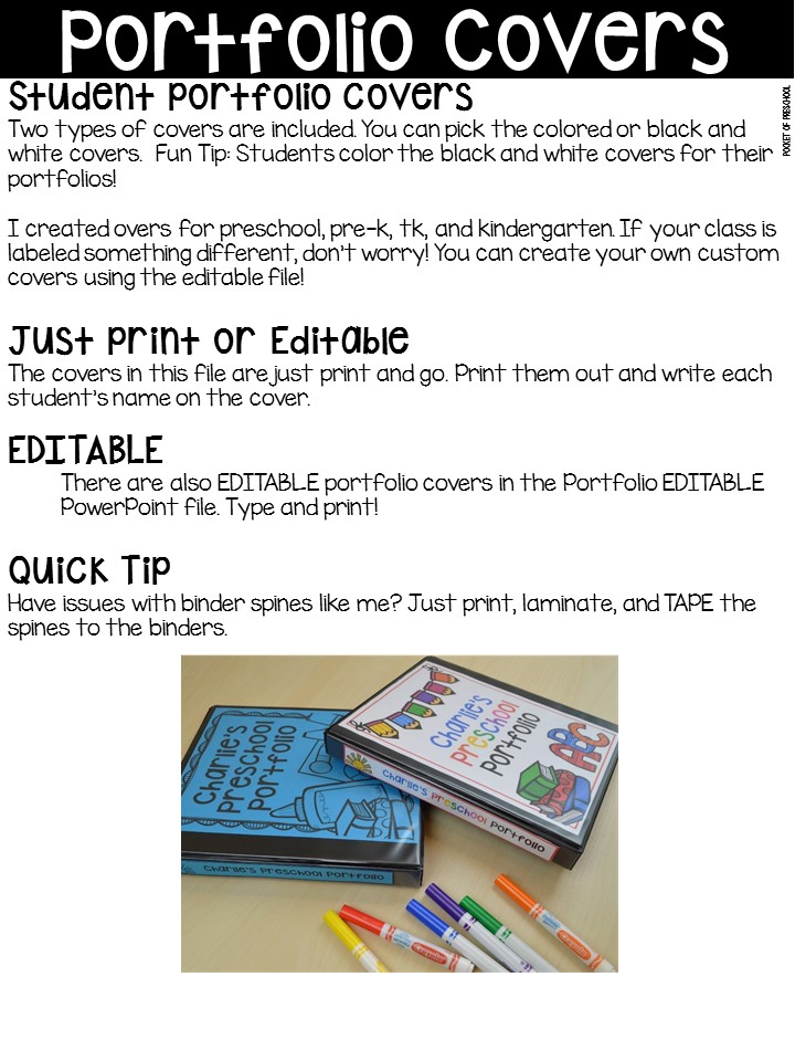 Assessments & Students Portfolios Made Easy - Pocket of Preschool