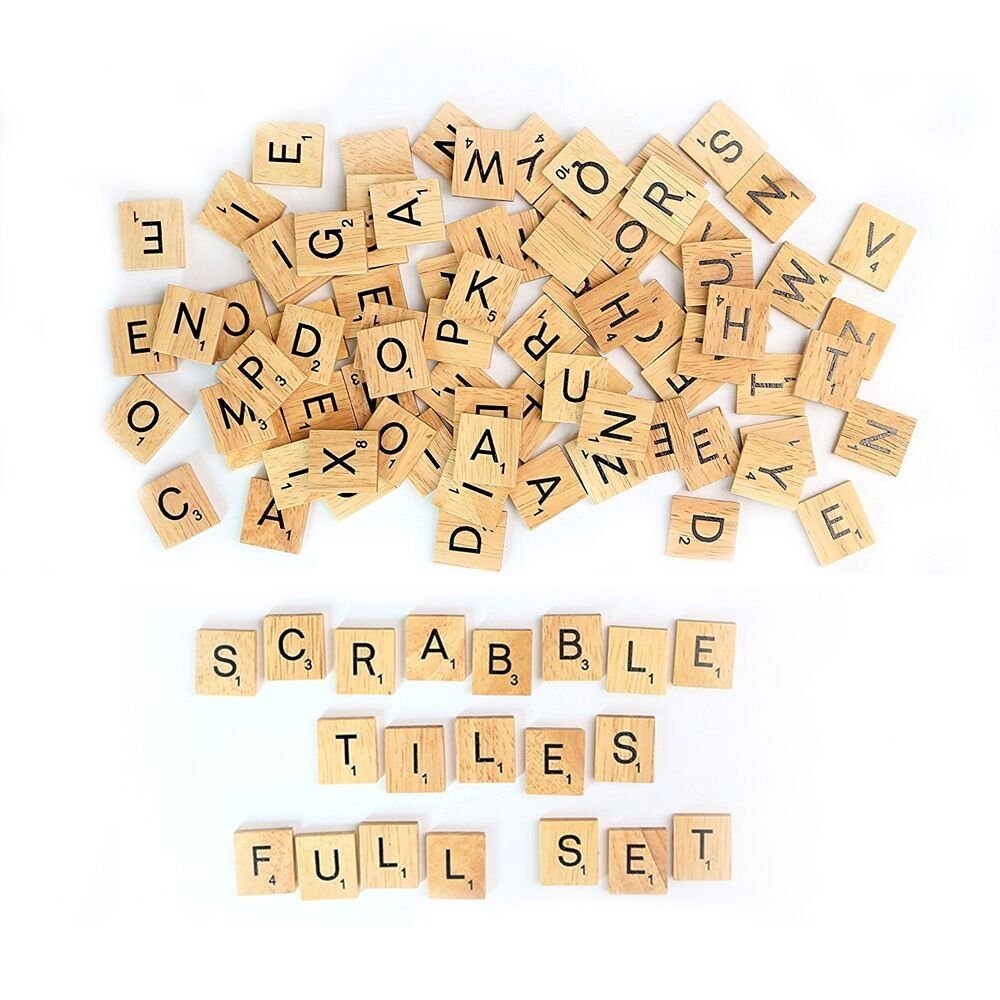 Reviews, News & Things To Use: Generic NEWEST 100 Wood Scrabble Letters ...
