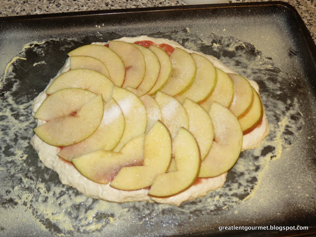 Great Lent Gourmet: Day 35: Vegan Blush Apple Pizza Tart Using Artisan ...