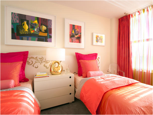 Key Interiors by Shinay: Decorating Girls Room With Two Twin Beds