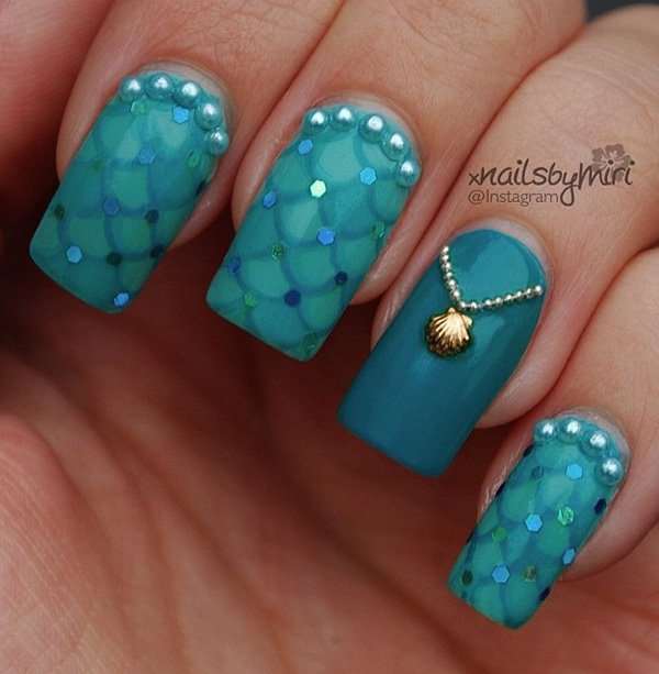 40+ Amazing Sea Nail Art Ideas