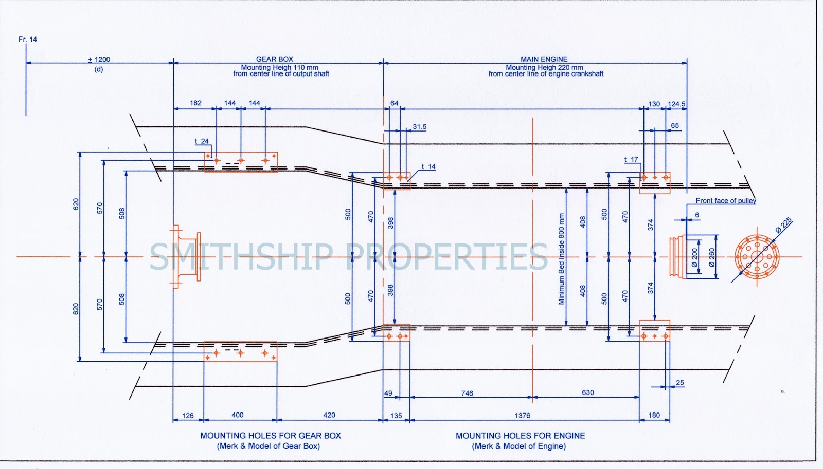 BELAJAR MENGENAI KAPAL: PONDASI MESIN (ENGINE BED)