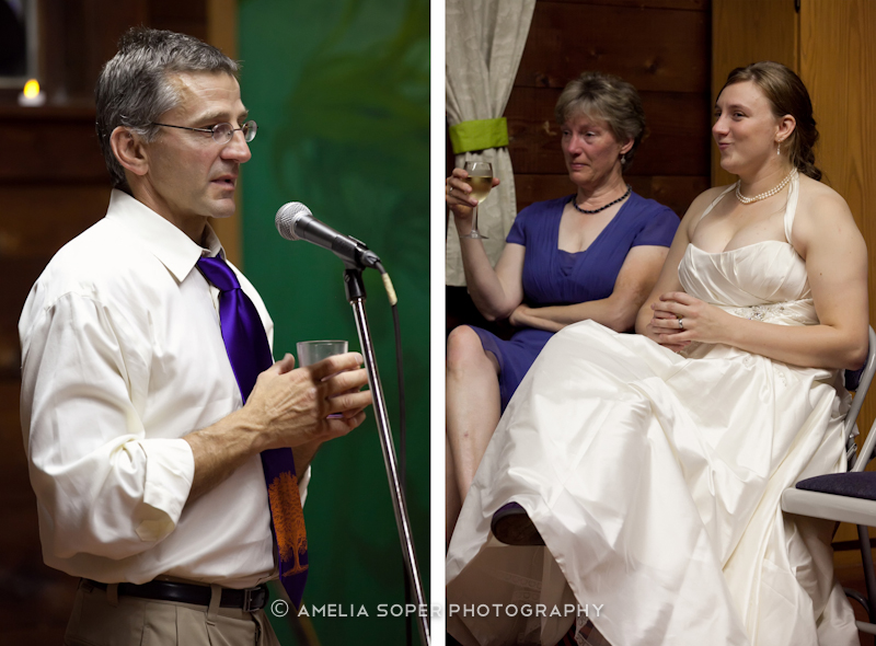 The Sope Box: Sarah and Alaina | Purple + Orange Olympic Park Reception