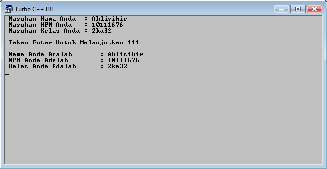 Program Biodata C++ | Mr.Dark Wizard