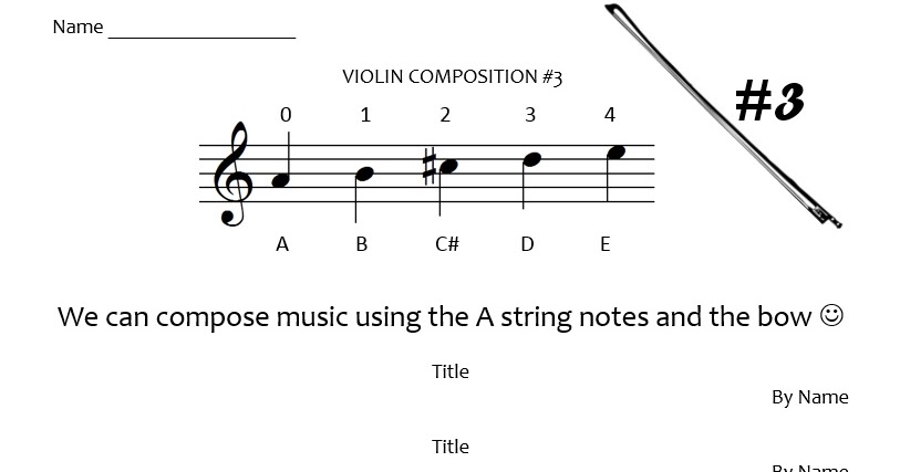 Teaching Elementary Orchestra : Templates for Composition Packets