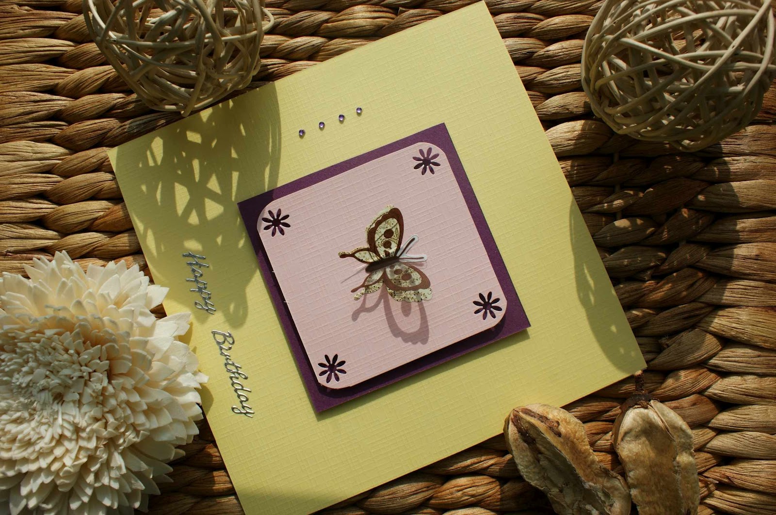 Craft Magic: Handmade Card - Butterfly Birthday Card