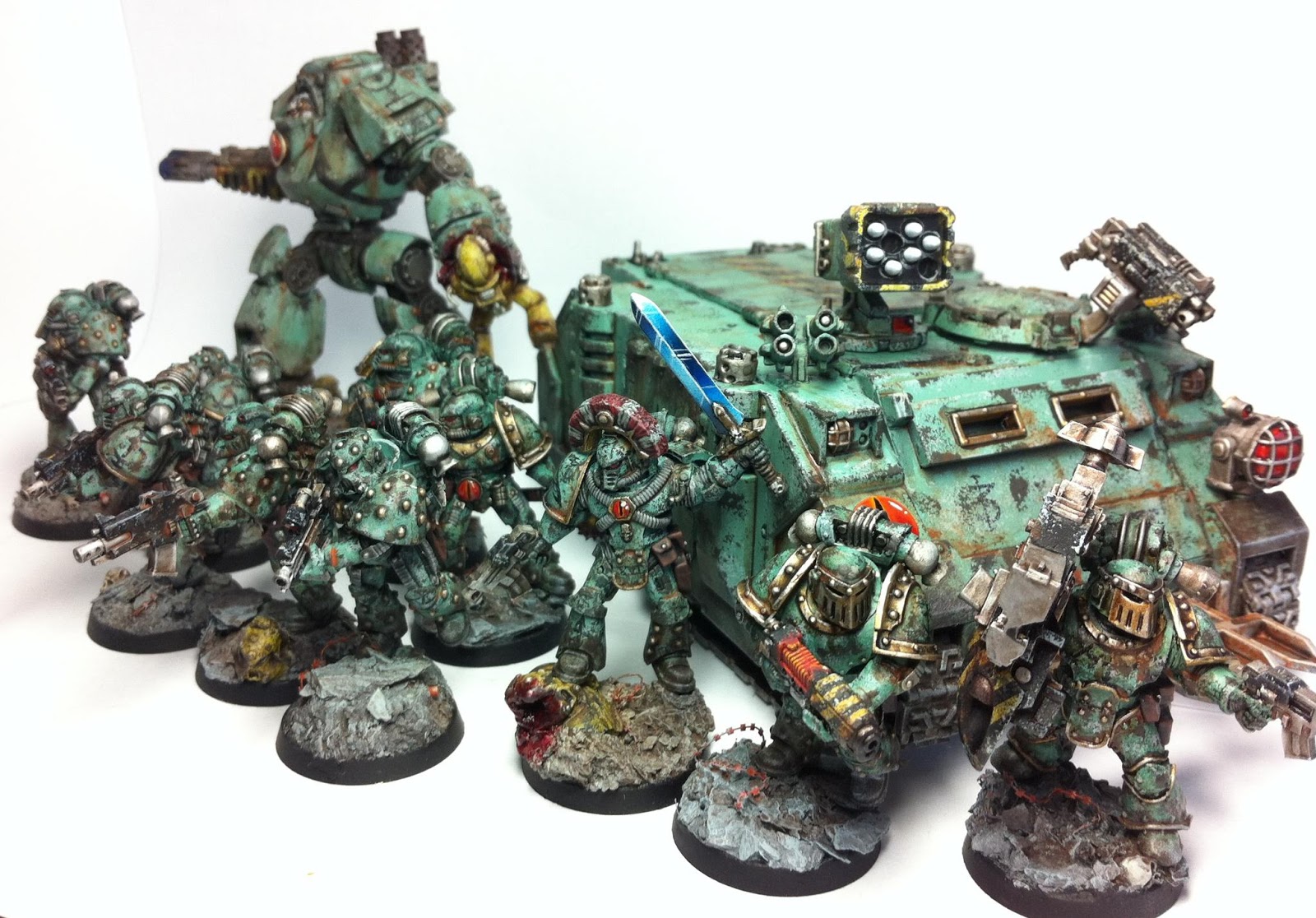Terminus Est: Sons of Horus battle squad (by Sheep)