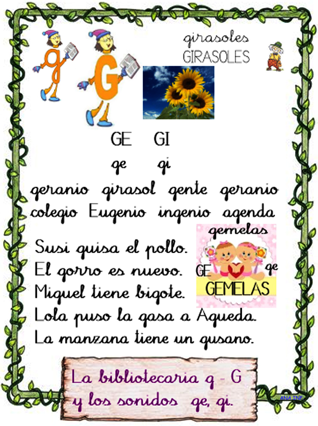 INFANTILES DE ANA V.: LA BIBLIOTECARIA G Y LOS SONIDOS GA, GO ,GU, GUE ...