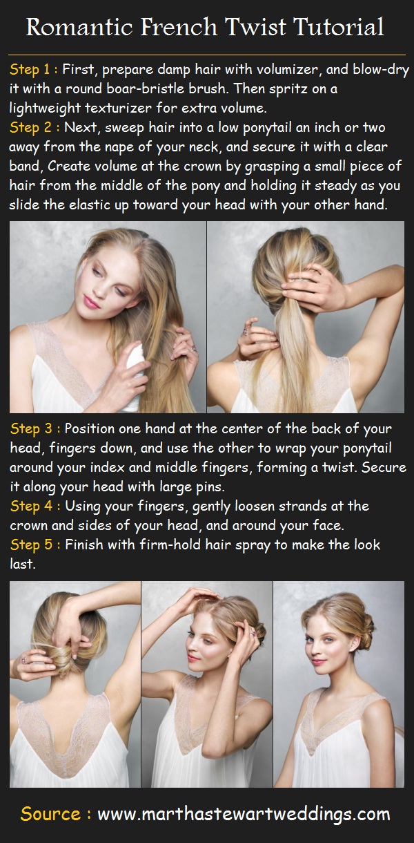 Romantic French Twist Tutorial Pinterest Tutorials