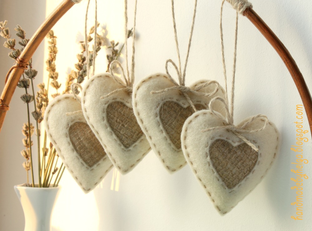 Handmade by Helga: Rustic hearts