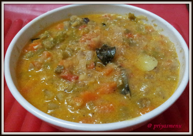 Priya's Menu - Yum Yum Yummy food for Food lovers : Vegetable Kurma