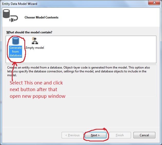 Create Entity Data Model From Databse In Mvc Aspnet
