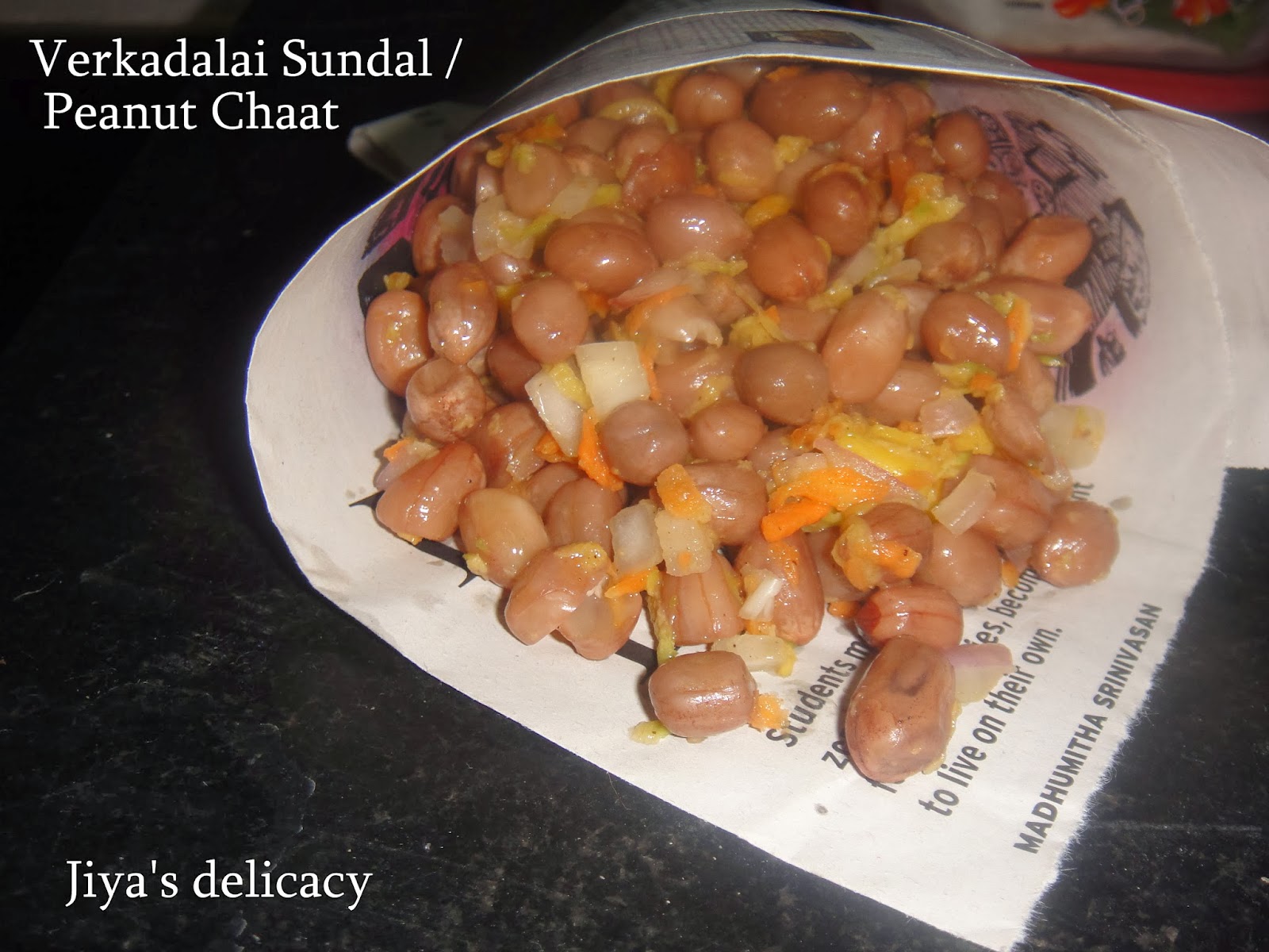 Jiya's Delicacy: Verkadalai Sundal / verkadalai Chaat