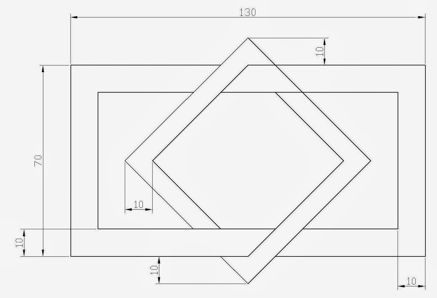 Line Offset Trim İnterior Design Autocad Drawings