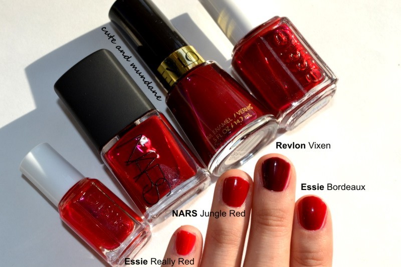 Cute and Mundane: NARS Jungle Red nail polish review