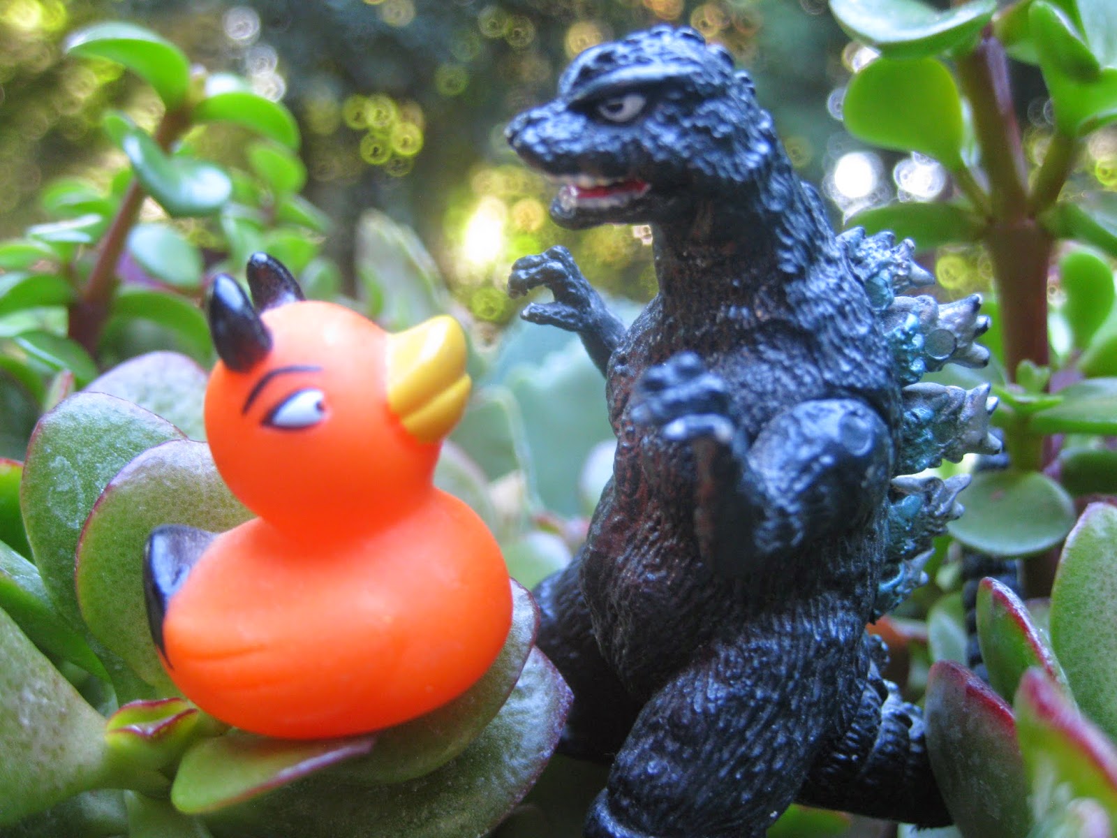 Godzilla Photo (Nearly) Every Day: Godzilla vs. Devil Duck