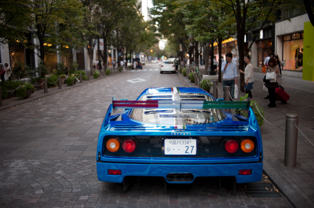 Chrome Blue Ferrari F40 LM [1024 x 681] : r/carporn