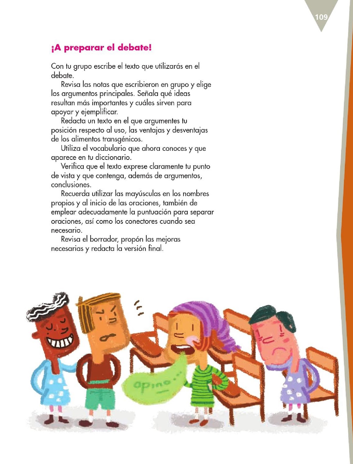 Expresar su opinión fundamentada en un debate . Bloque III - Lección 9 ...