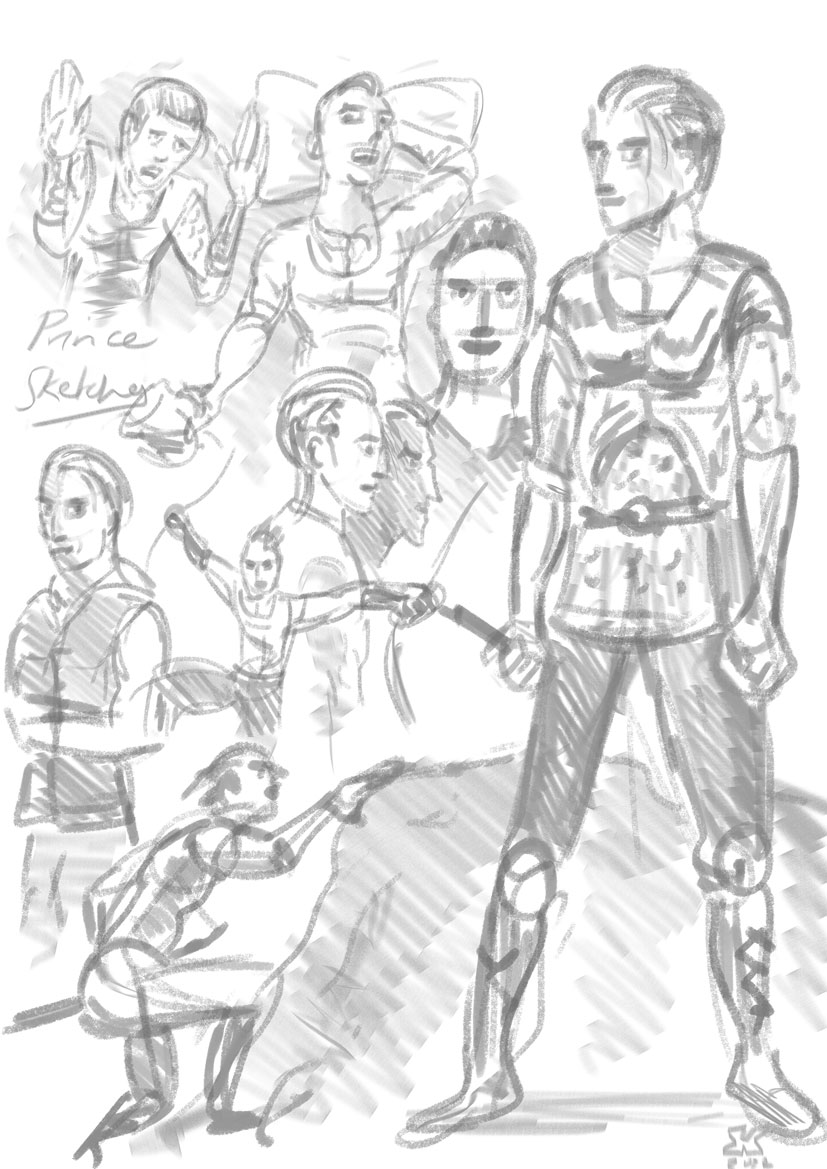 Sunil Kainth - Sketchblog: Prince -traditional quick initial sketches