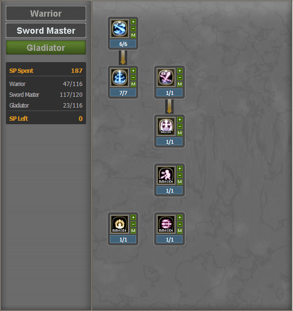 GLADIATOR SKILL BUILD LEVEL 70 (PVE) ~ bagusridho29