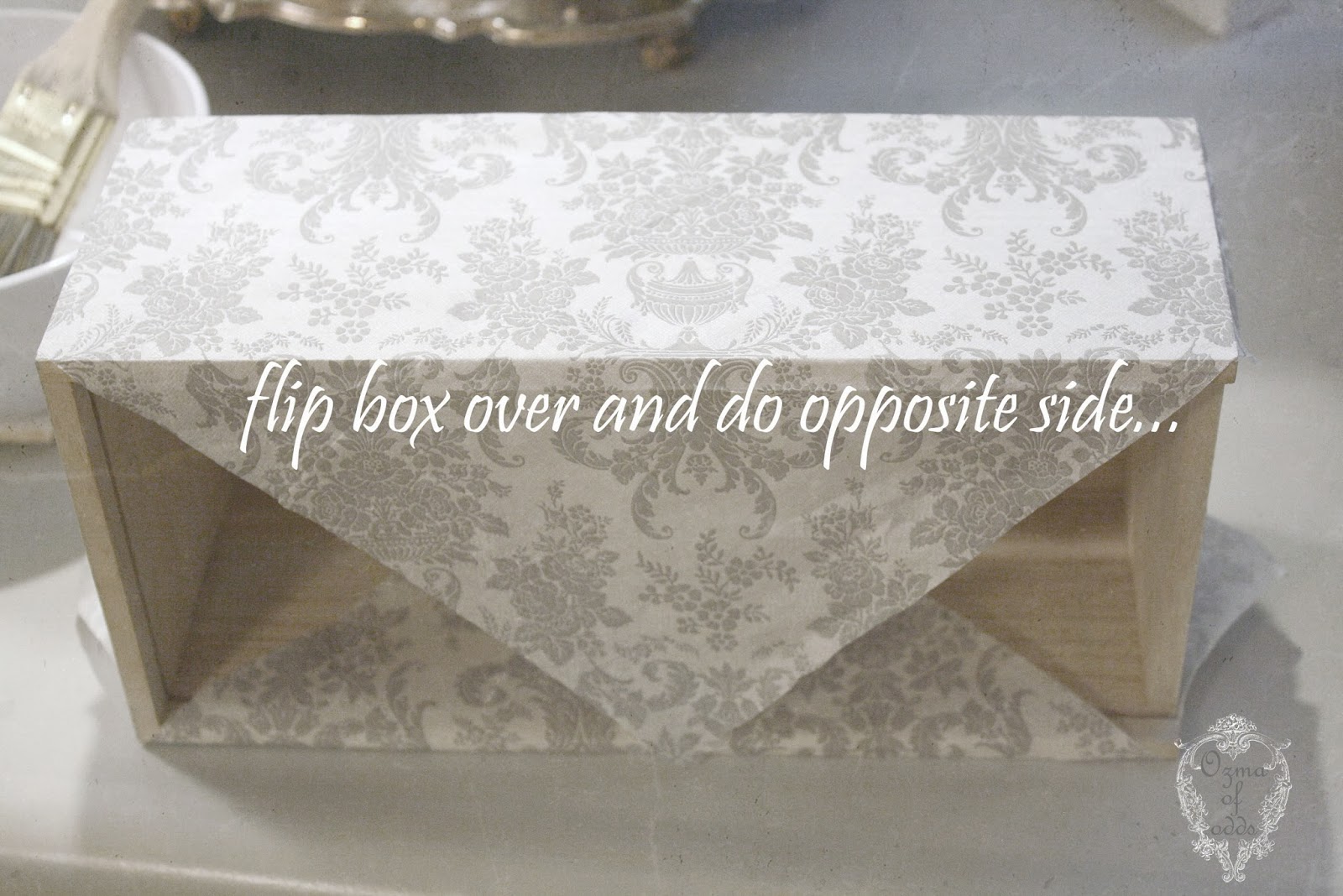 ozma of odds: ~ elegant tissue box cover tutorial